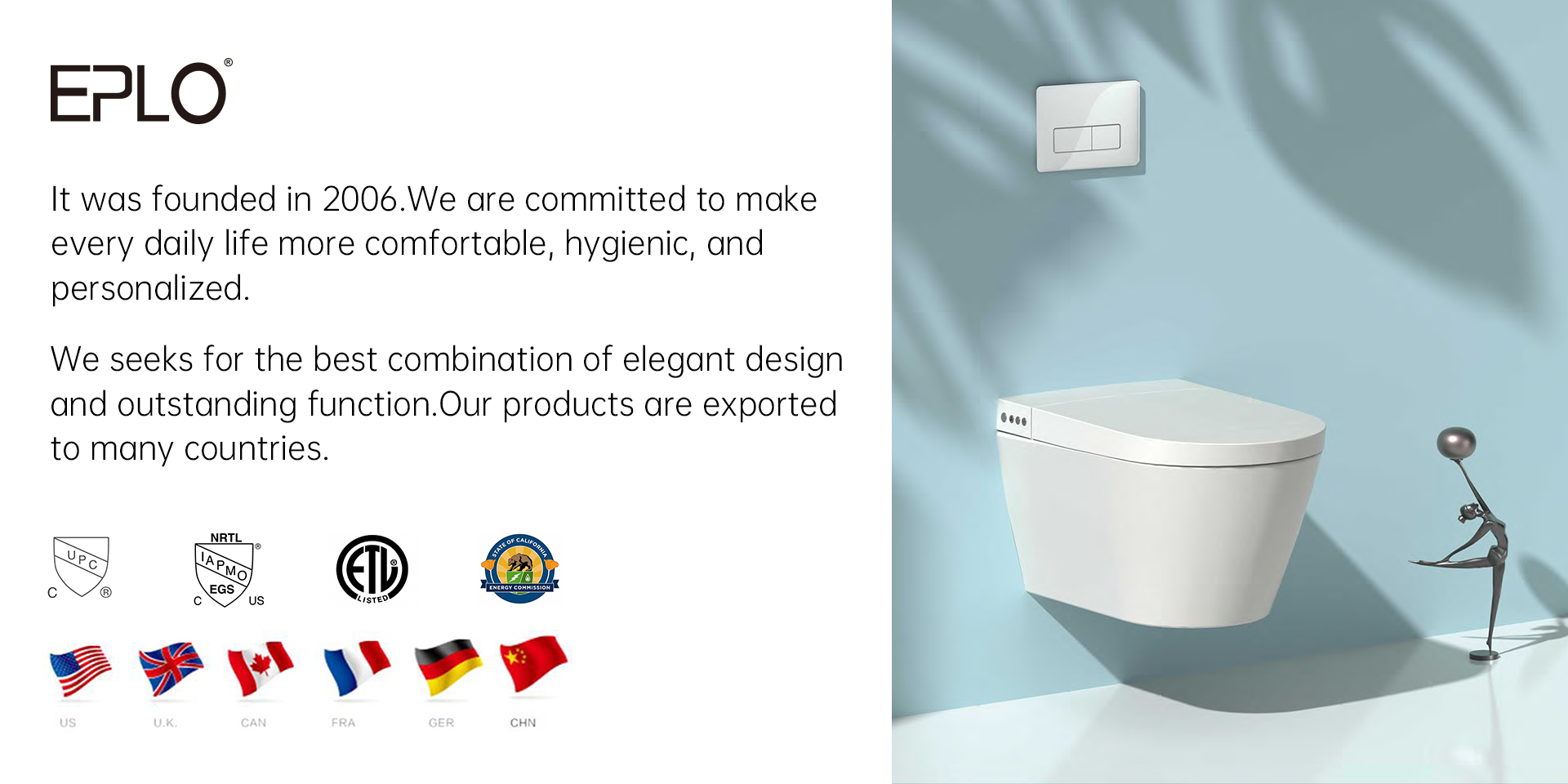 Eplo Smart Toilet Enjoy Smart Life